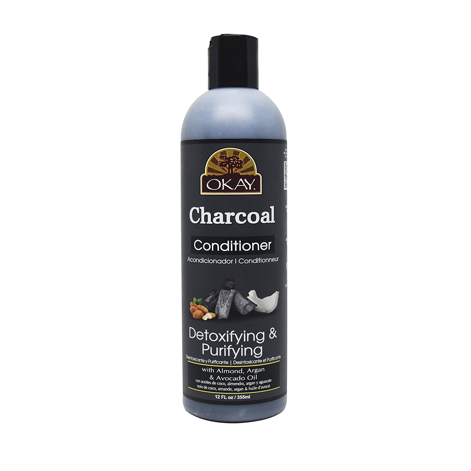 Okay Charcoal Conditioner For All Hair Types & Textures Detoxifying ...