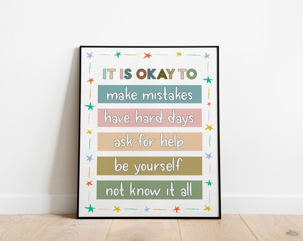 It Is Okay To Encouraging Classroom Nursery Art, Encouraging Child Art ...