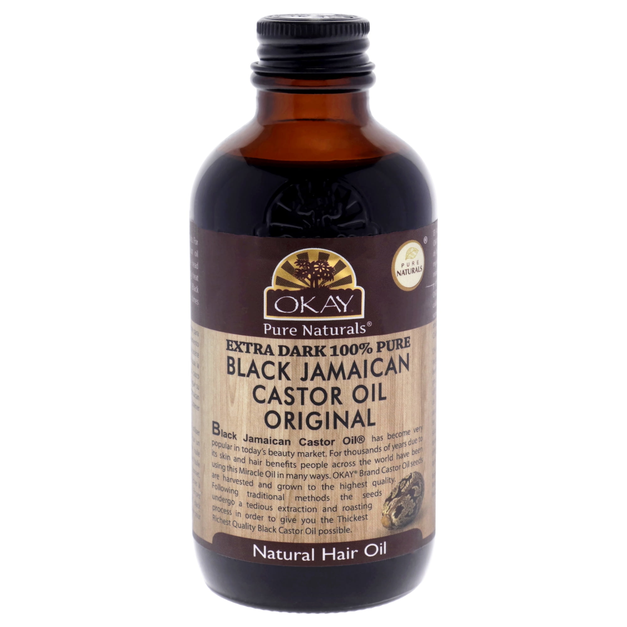 Okay Jamaican Castor Oil, Extra Dark, Black 4 oz - Walmart.com