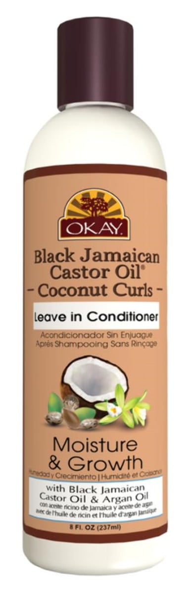 Okay Leave-In Conditioner Coconut Curls 8oz Castor Oil - Walmart.com