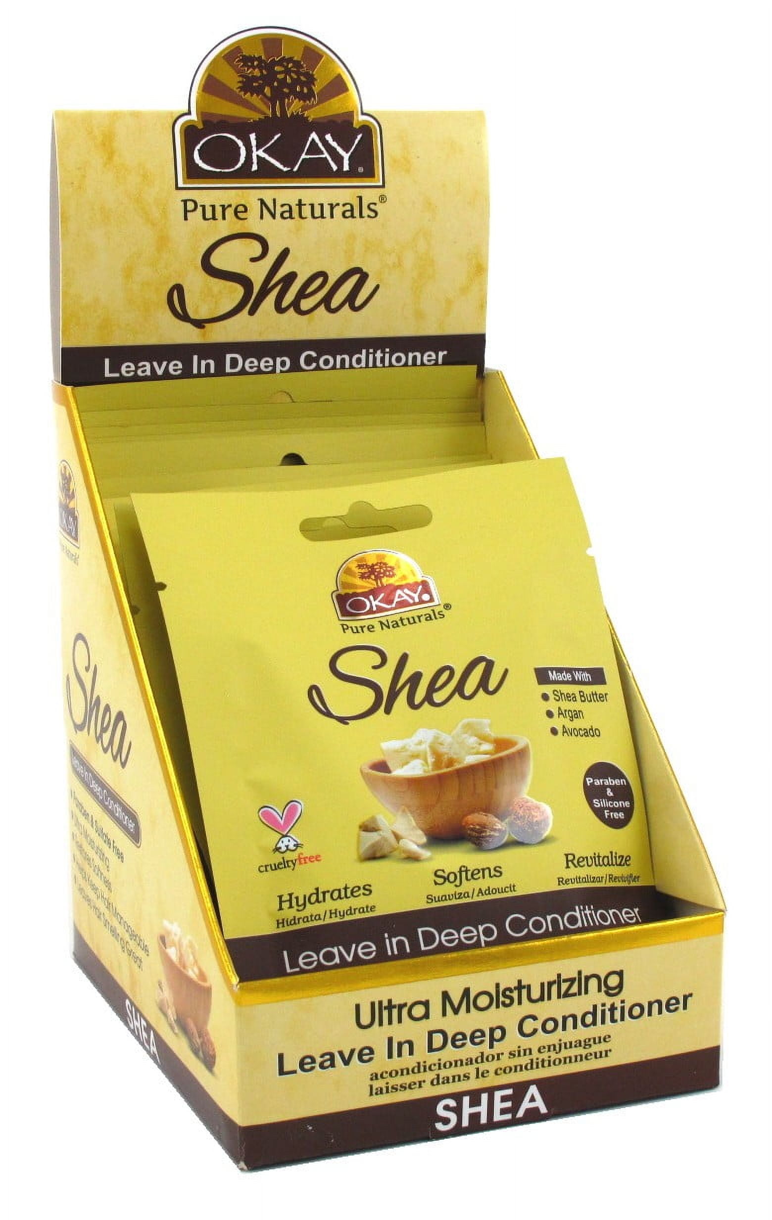 Okay Leave-In Deep Conditioning Packette Shea (12 Pack) - Walmart.com