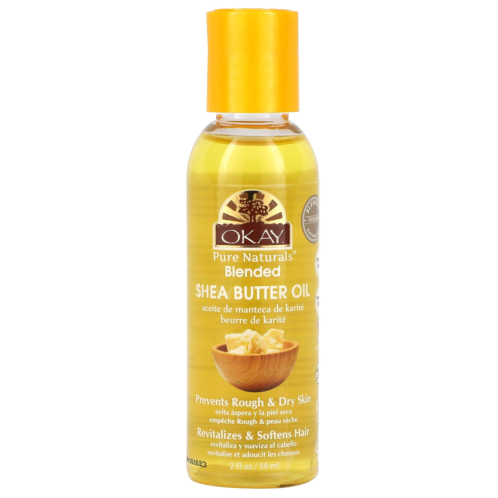Okay Pure Naturals Blended Shea Butter Oil, 2 fl oz (59 ml) - Walmart.com
