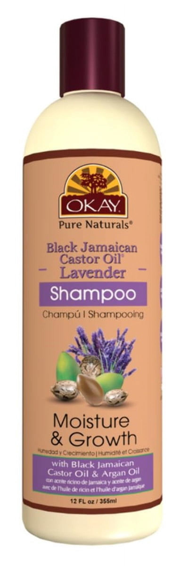 Okay Shampoo Lavender 12oz Black Jamaican Castor Oil (Pack of 2 ...