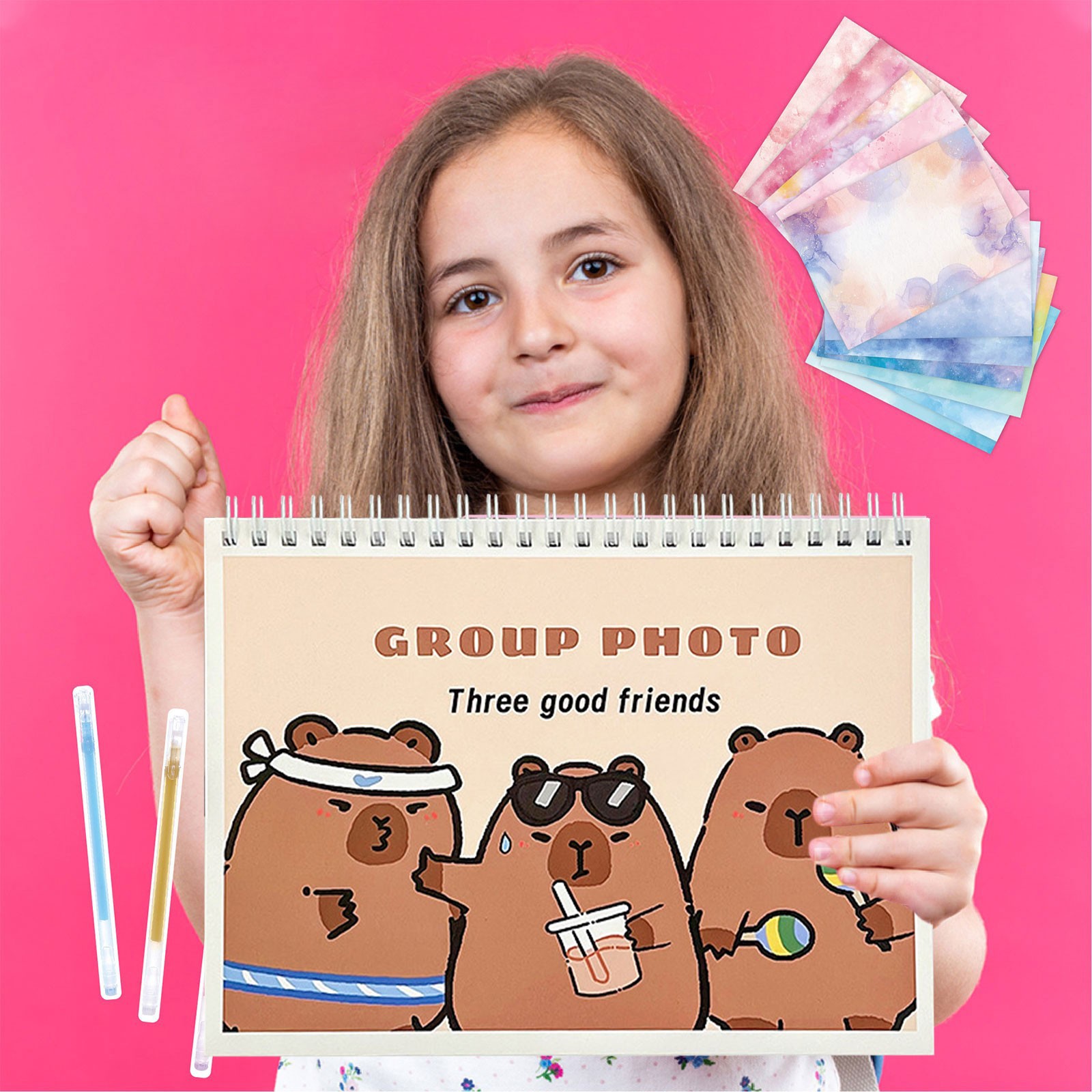 Okaydehi Cute Book Stickers Kawaii Letter Scrapbook Stickers Book 50 ...