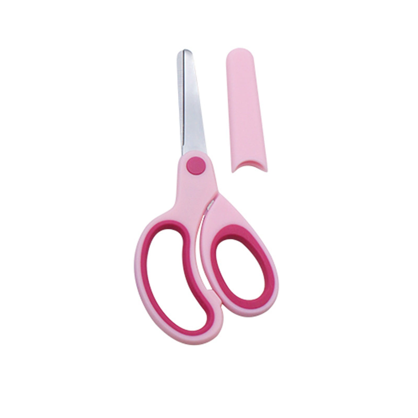 Okaydehi Left Handed Scissor with Cap Blunt Tip Home Use Crafting ...