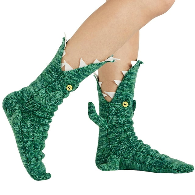Okbabeha Crocodile Croc Shark Chicken Animals Socks for Women Men Adult ...