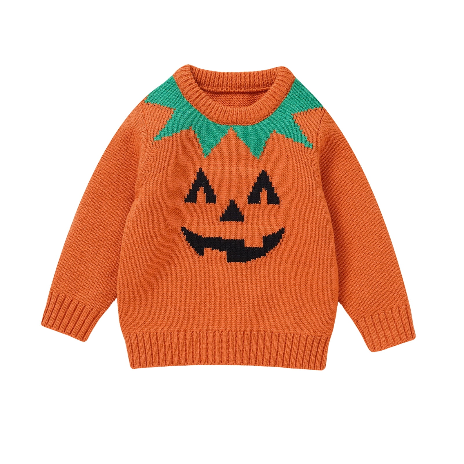 Okbabeha Halloween Outfits Toddler Baby Girl Boy Knit Sweater Boo ...