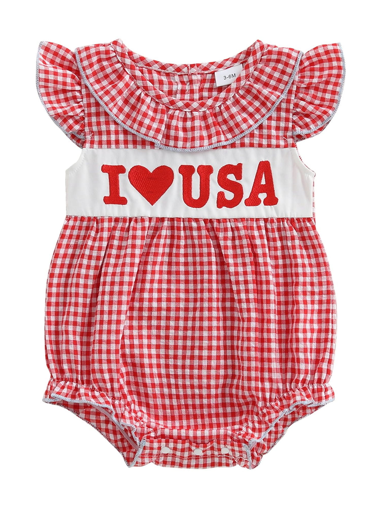 Okbabeha Newborn Baby Girl 4th of July Outfit Fourth of July Bubble ...