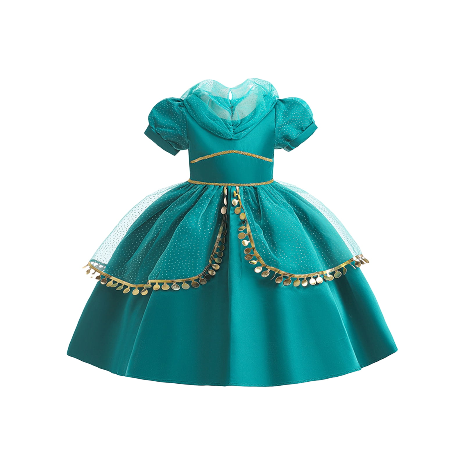 Okbabeha Princess Dresses for Kids Girls Puff Sleeve Fancy Party ...
