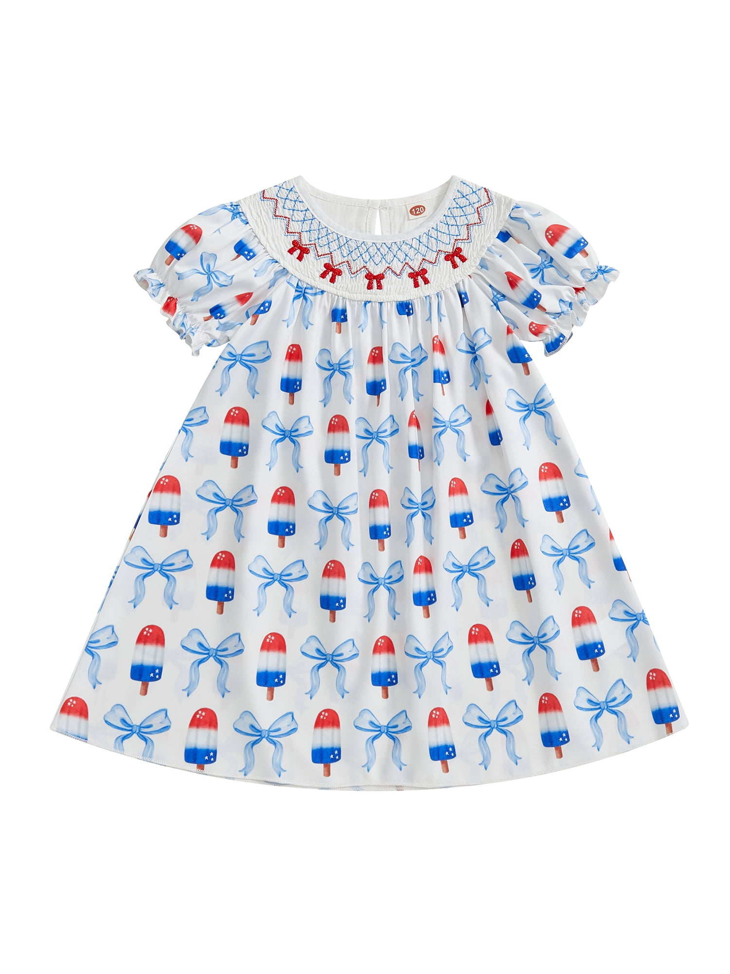 Okbabeha Toddler Baby Girl 4th of July Outfits Infant Ruffle USA Flag ...