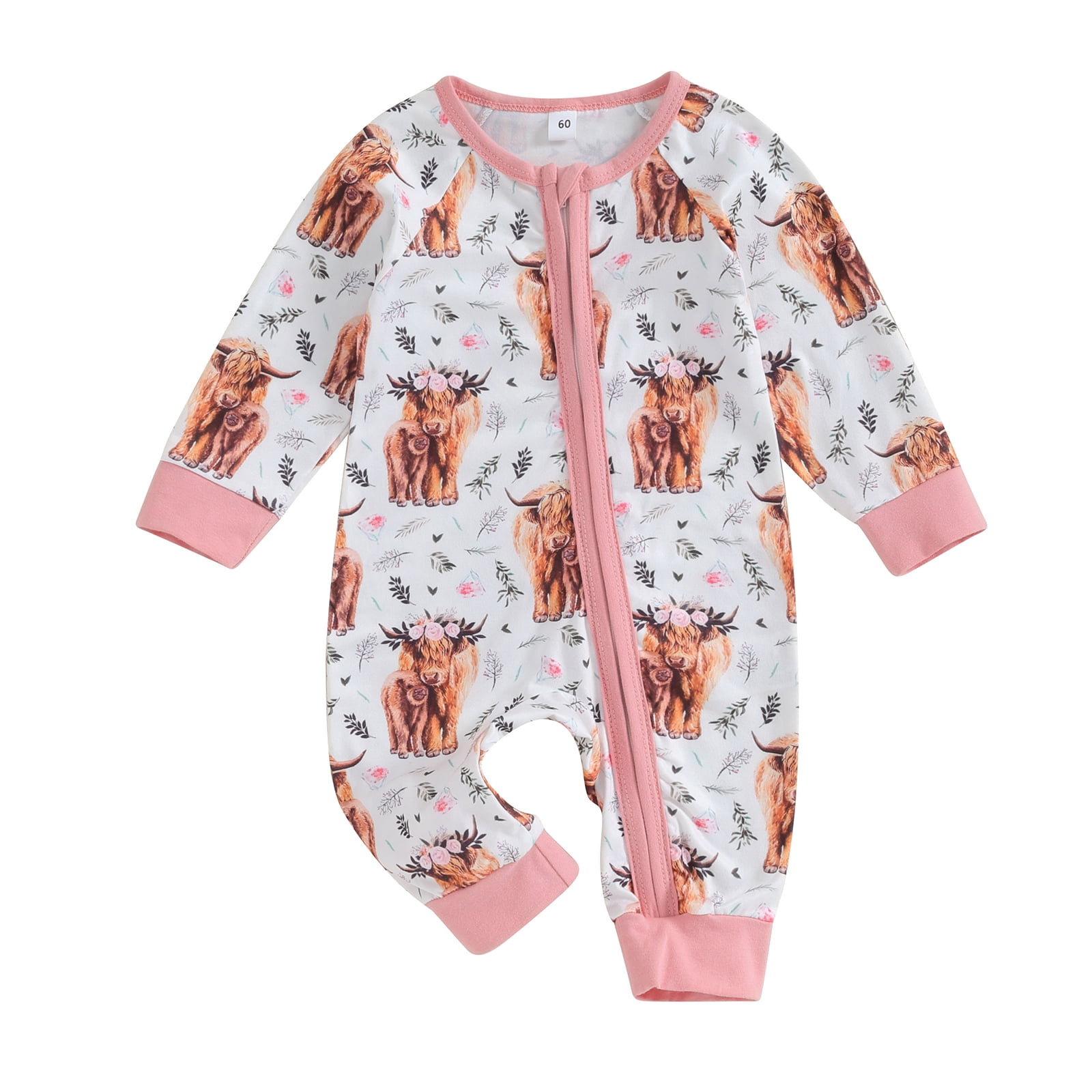 Okbabeha Western Baby Boy Girl Clothes Newborn Cowboy Outfit Fall ...
