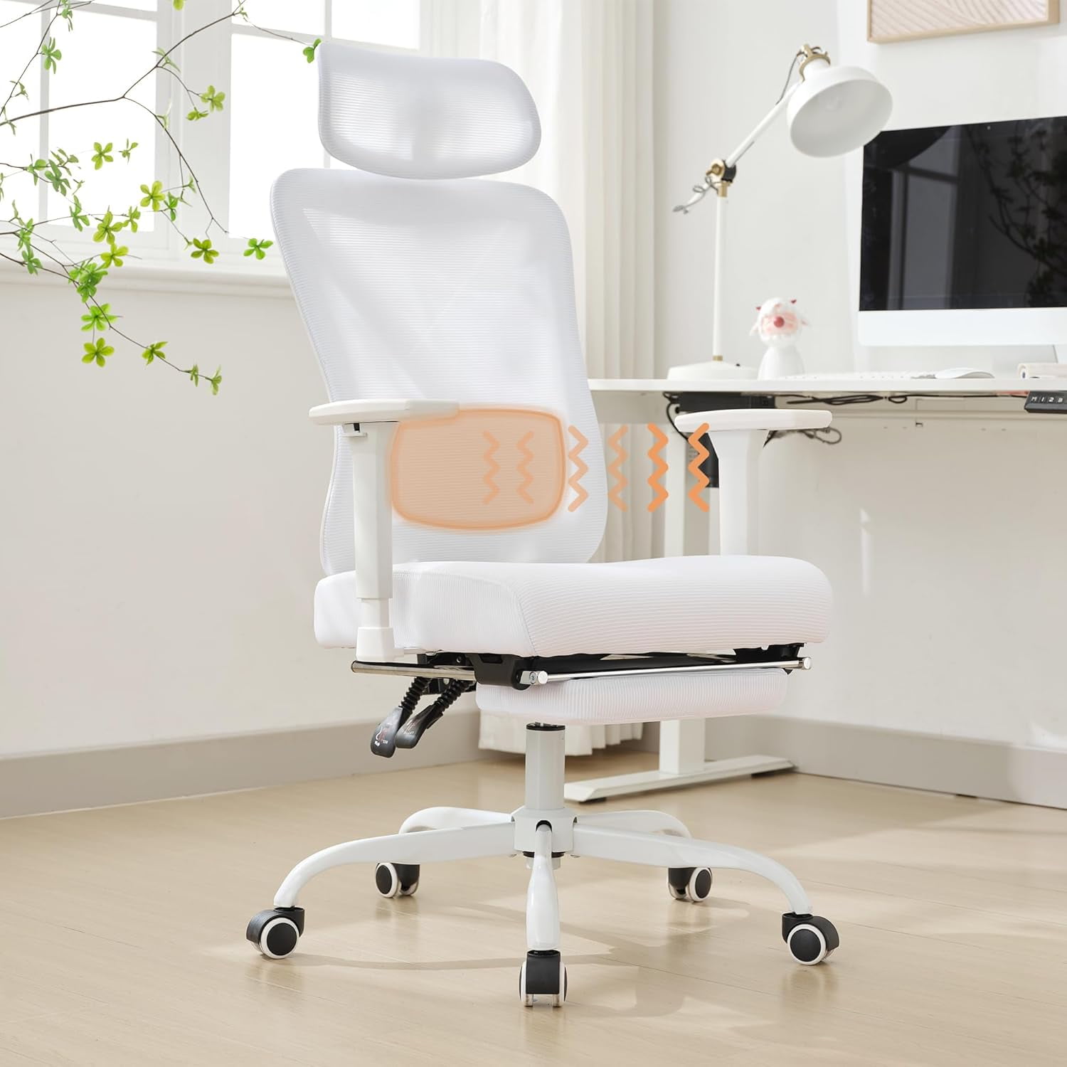 Okeysen Ergonomic Office Chair with Automatic Induction Massage, High ...