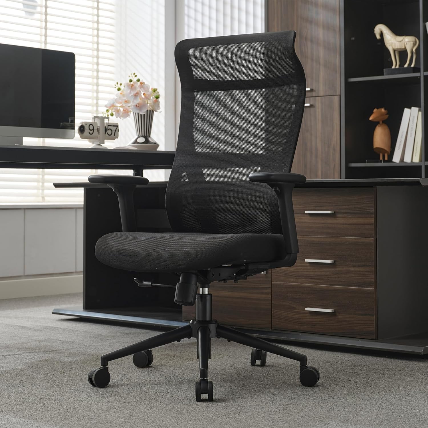 Okeysen Ergonomic Office Chair, High Back Mesh Home Office Desk Chair ...