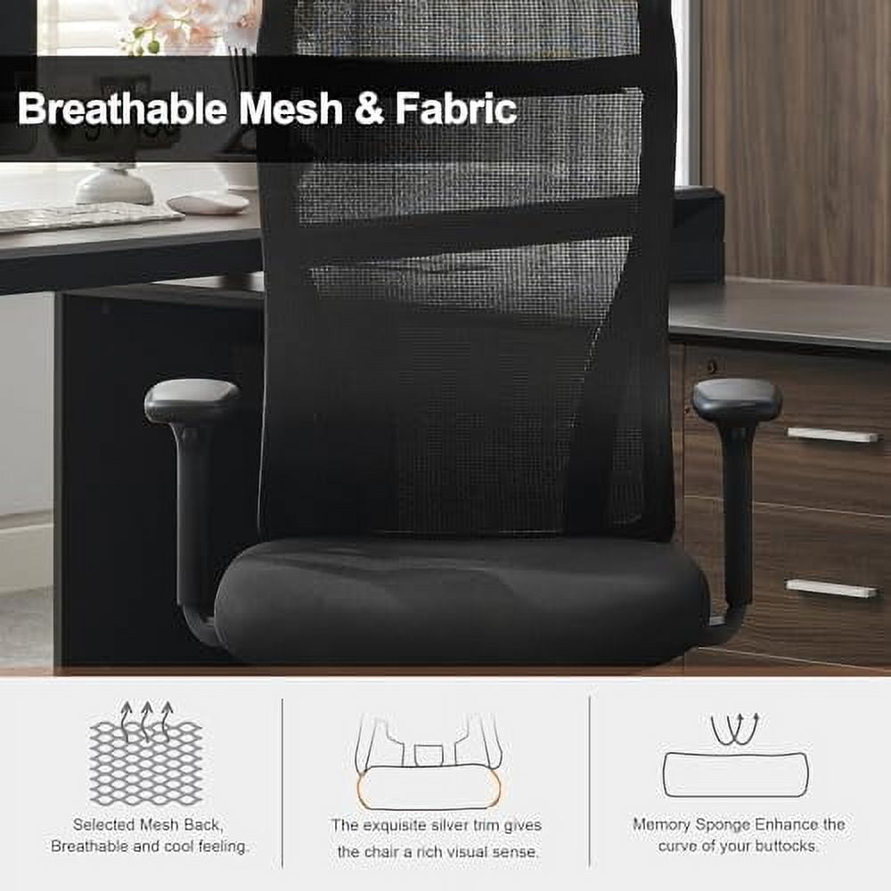 Okeysen Ergonomic Office Chair, High Back Mesh Home Office Desk Chair ...