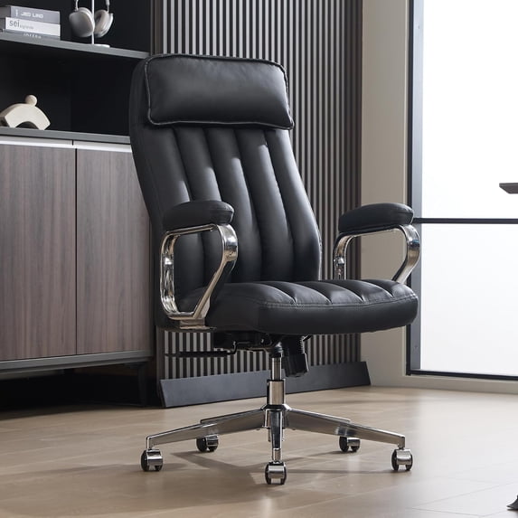 Okeysen Executive Office Chair, Modern Leather Chair with Headrest ...