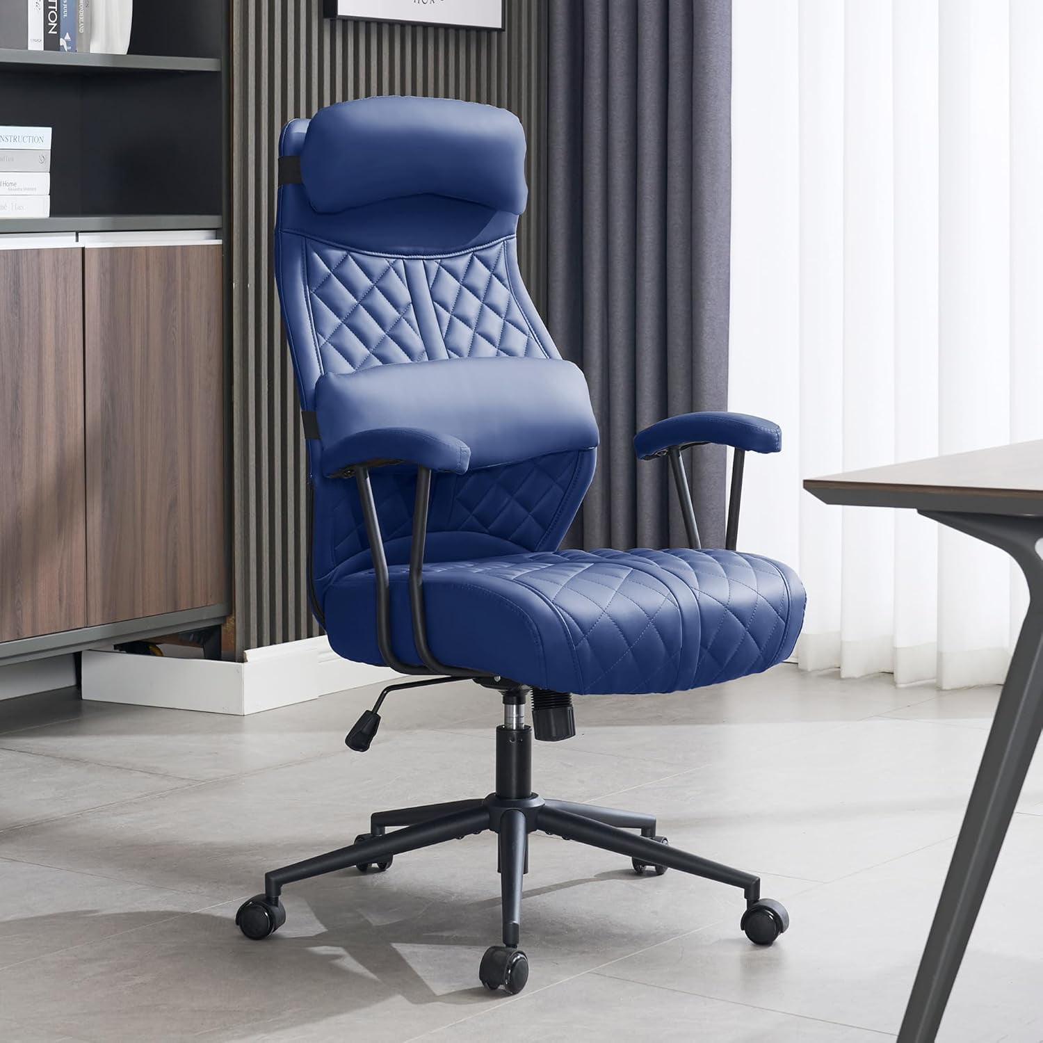Okeysen Modern Leather Office Chair, High Back Conference Room Chairs ...