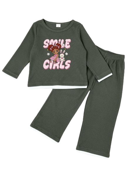 Okgogo 4Y,5Y,6Y,7Y,8Y Girls Clothes Sweet Cartoon Girl & Bunny Design ...