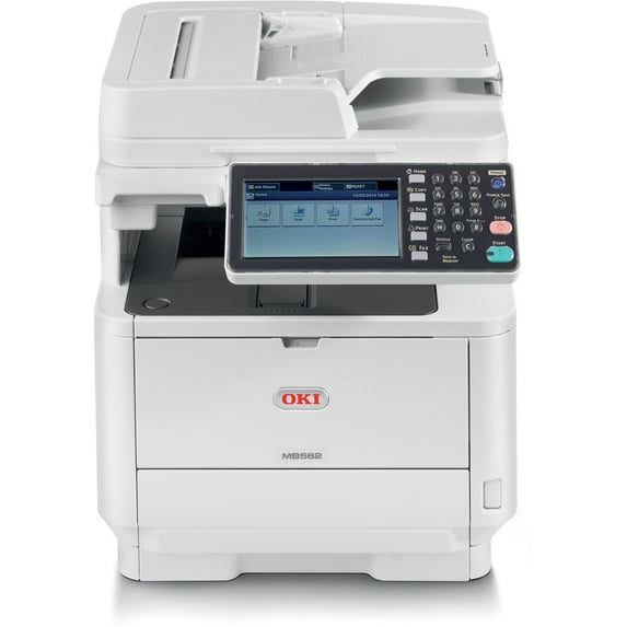 Oki MB562DNW Monochrome Wireless Multifunction Laser Printer, Copy/Fax/Print/Scan - Walmart.com