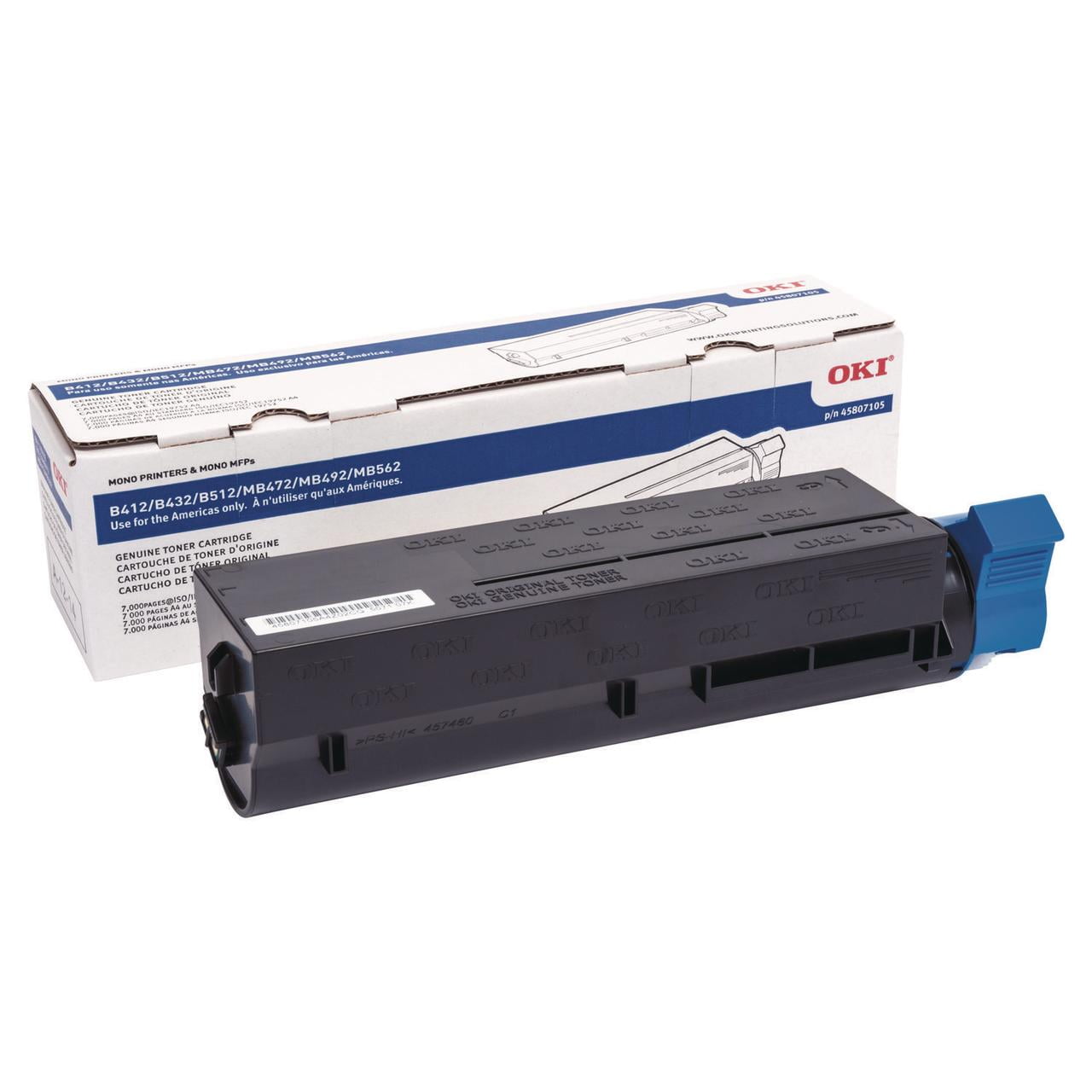 Oki High-Yield Toner Cartridge for B412dn, B432dn, B512dn, MB472w ...