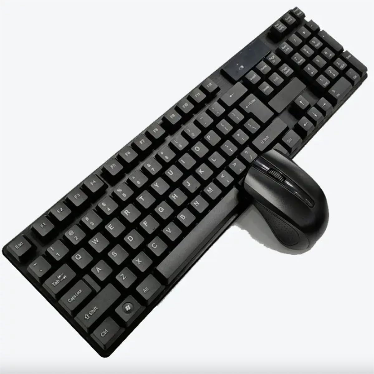 Okian Wireless Computer Keyboard & Mouse Combo, Black - Walmart ...