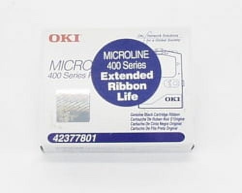 Okidata Oki 42377801 Black Ribbon 420 421/ 490 491 4m Characters ML420 ...