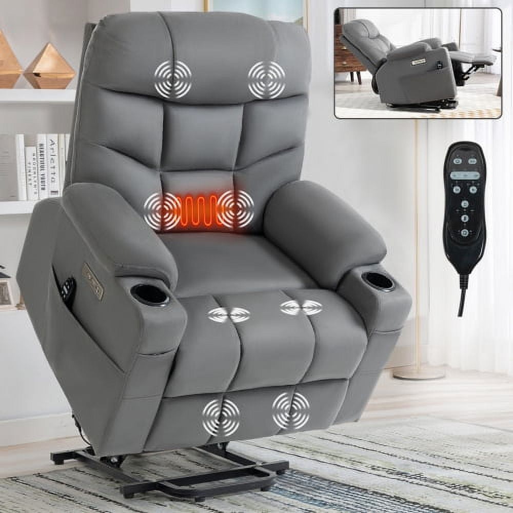 Okin Motor Up to 350 LBS Power Lift Recliner Chair, Heavy Duty Motion ...