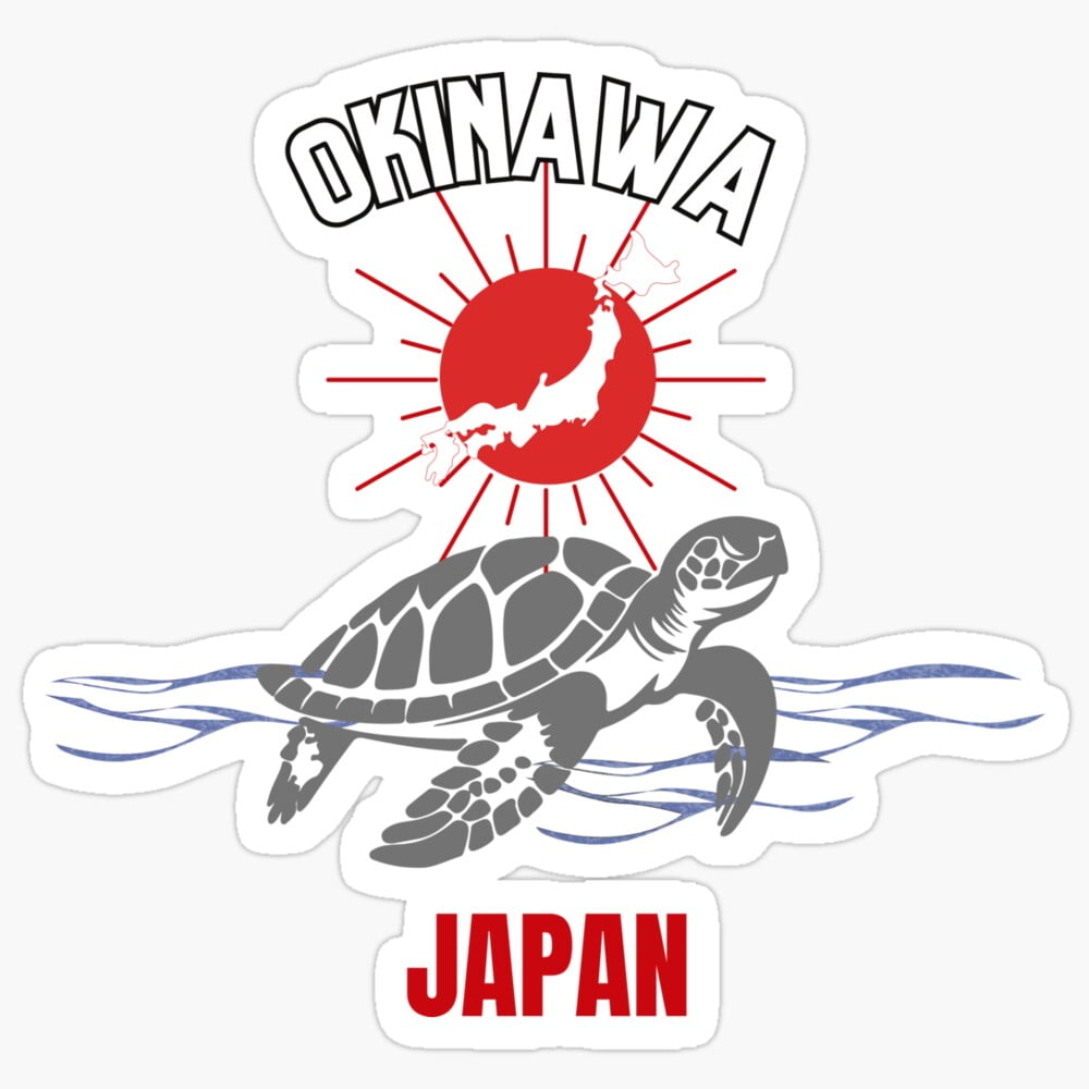 Okinawa Japan Diving Sticker Phone Decal Water Bottle Stickers Car ...
