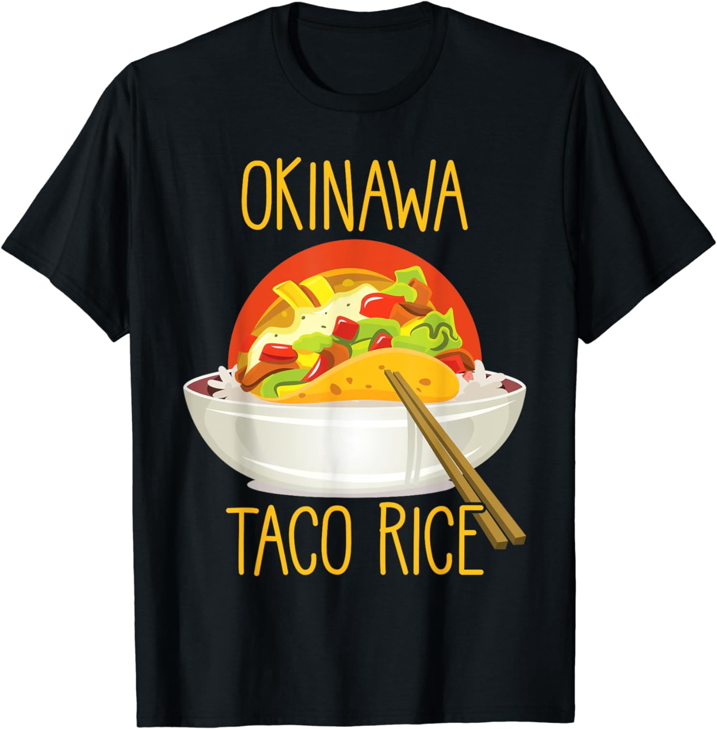 Okinawa Taco Rice japanese Kitchen Foodie T-Shirt - Walmart.com