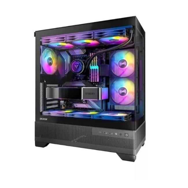 Okinos Pre-Installed 6 x 120 mm PWM ARGB Fan - ATX Mid Tower PC ...