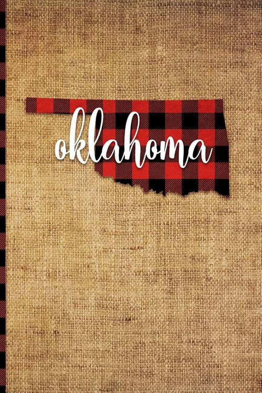 Print Frontier Oklahoma 6x9 108 Pages Buffalo Plaid State Notebook ...