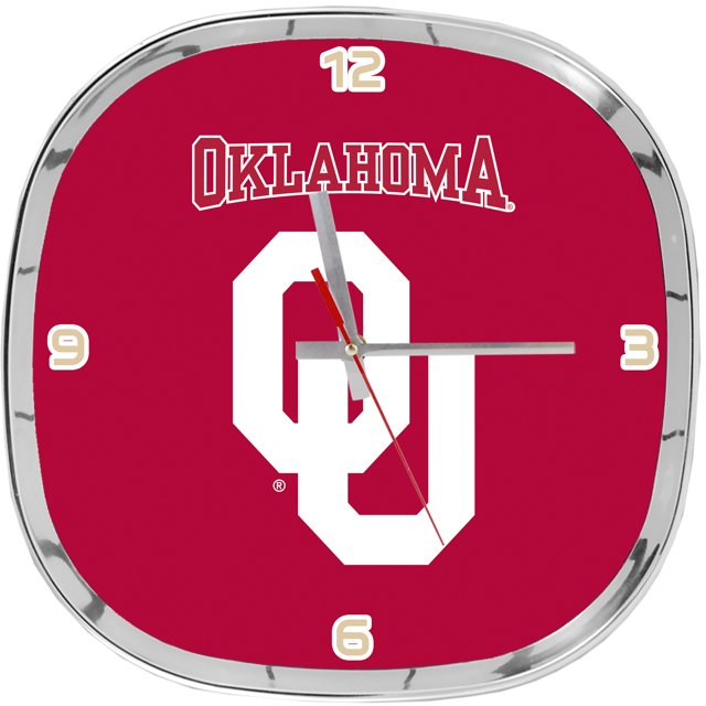 Oklahoma Chrome Clock- Ok Sooners - Walmart.com