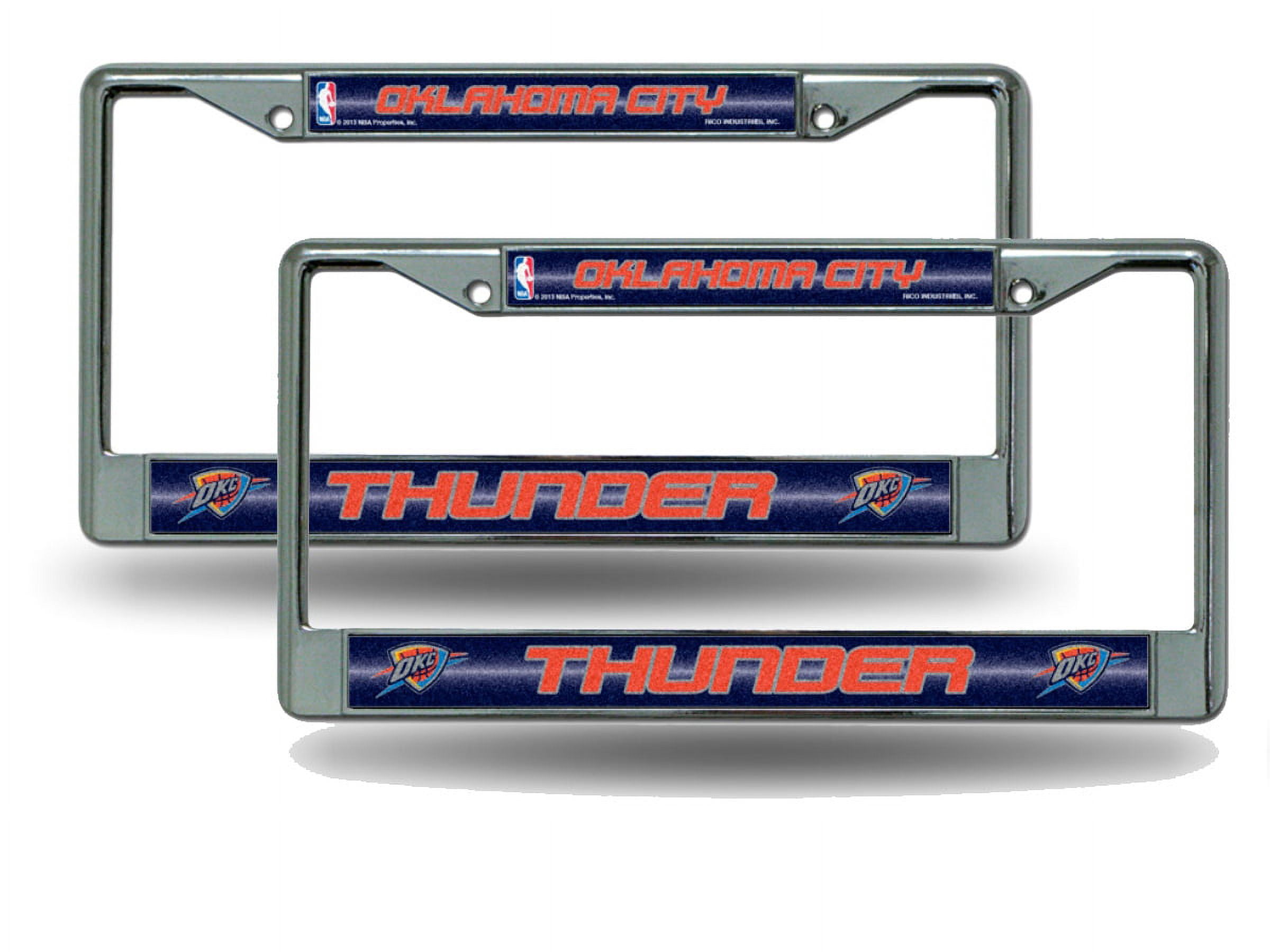Oklahoma City-OKC-Basketball-Thunder Chrome Metal - Glitter Sparkly ...