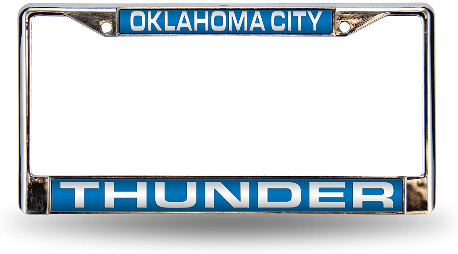 Oklahoma City-OKC-Basketball-Thunder Chrome Metal Laser Cut License ...