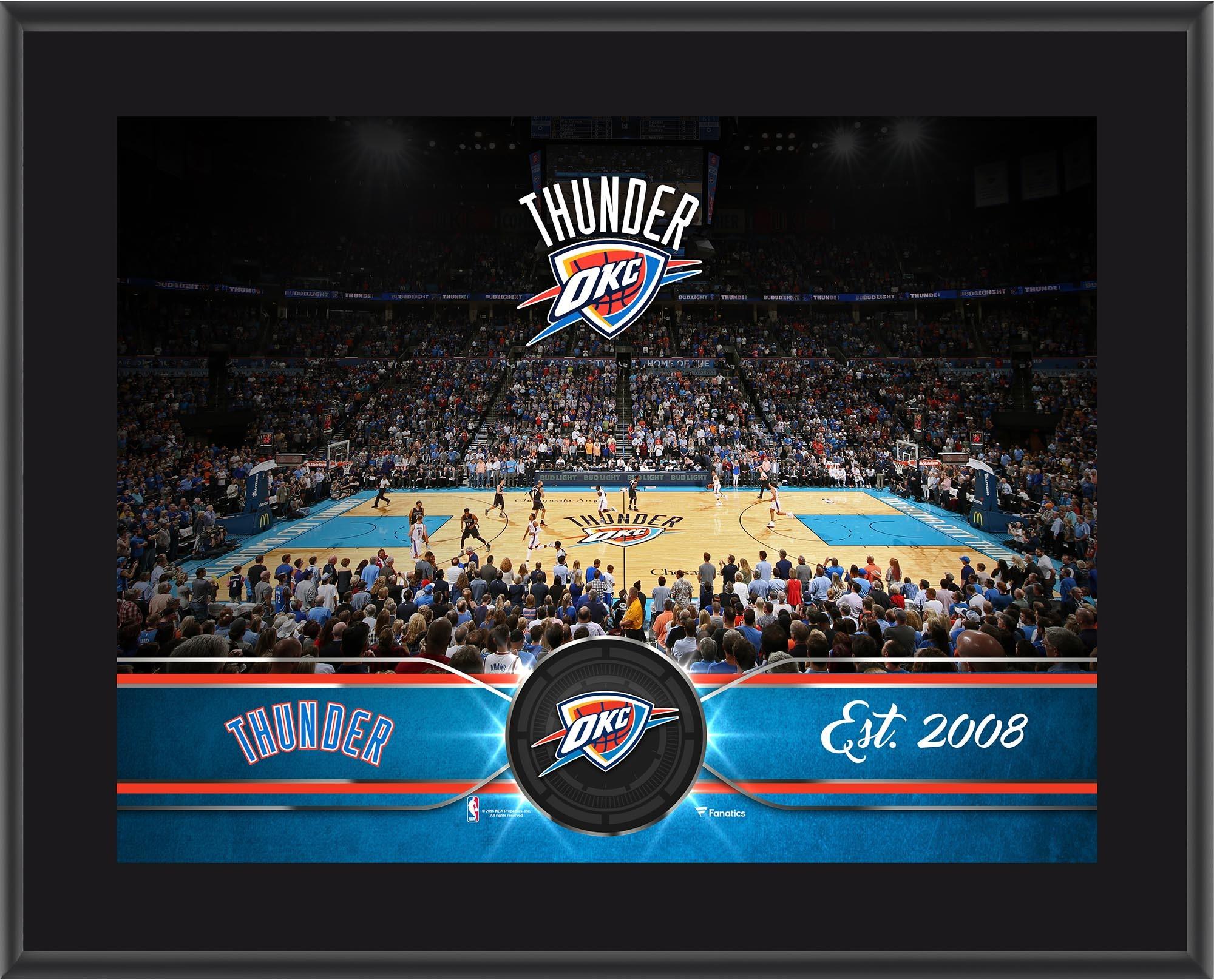 Oklahoma City Thunder 10.5" x 13" Sublimated Team Stadium Plaque ...