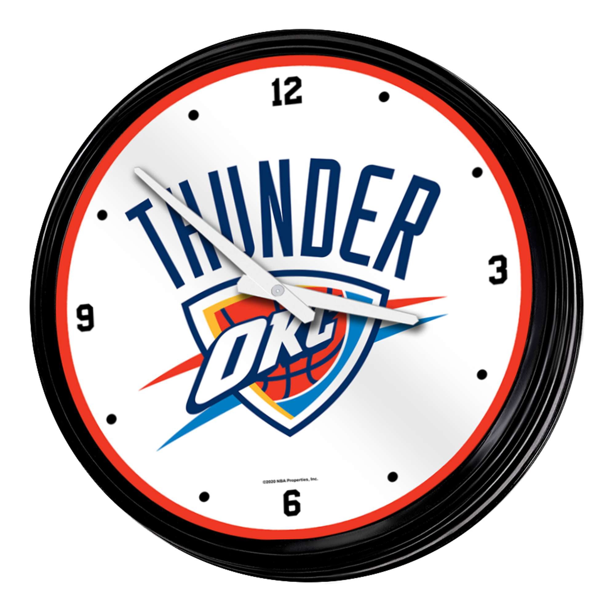 Oklahoma City Thunder 18.75" Retro Lighted Wall Clock - Walmart.com