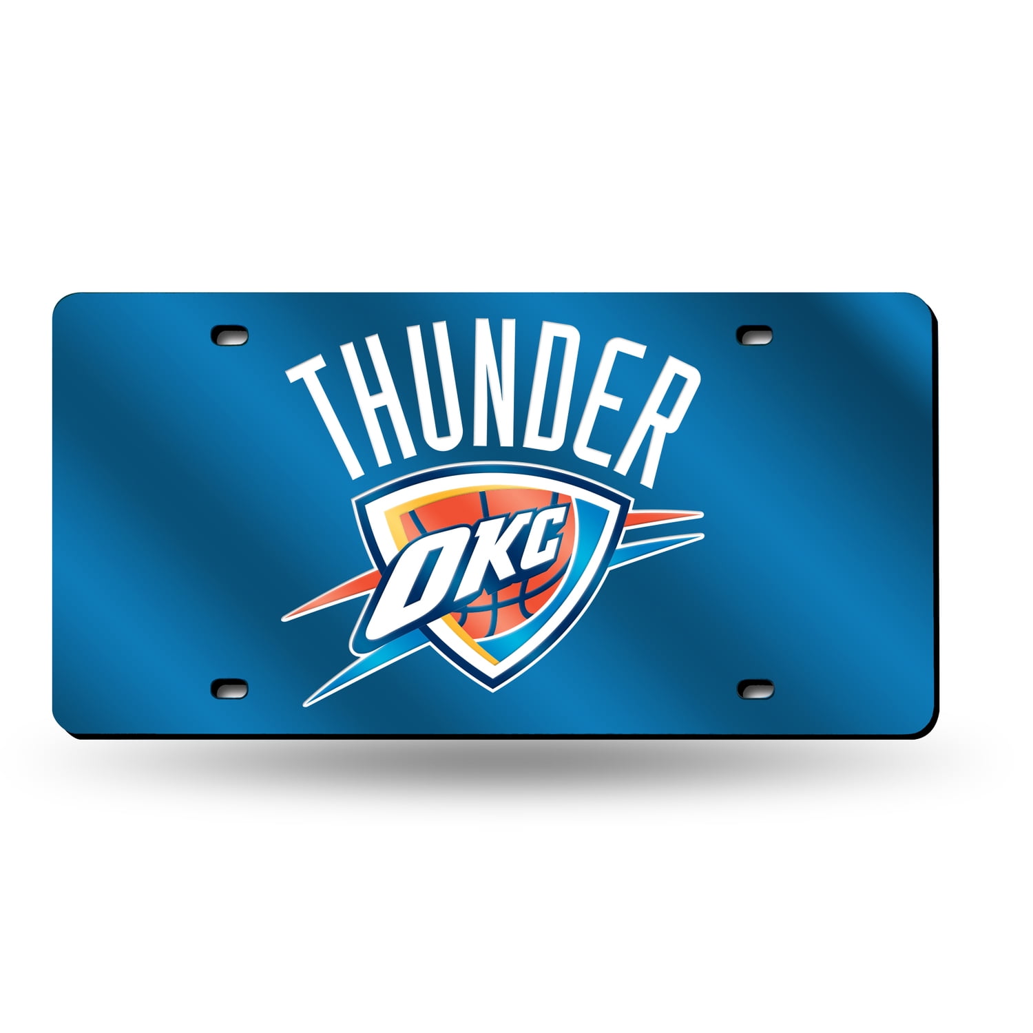 Oklahoma City Thunder Blue Laser License Plate - Walmart.com