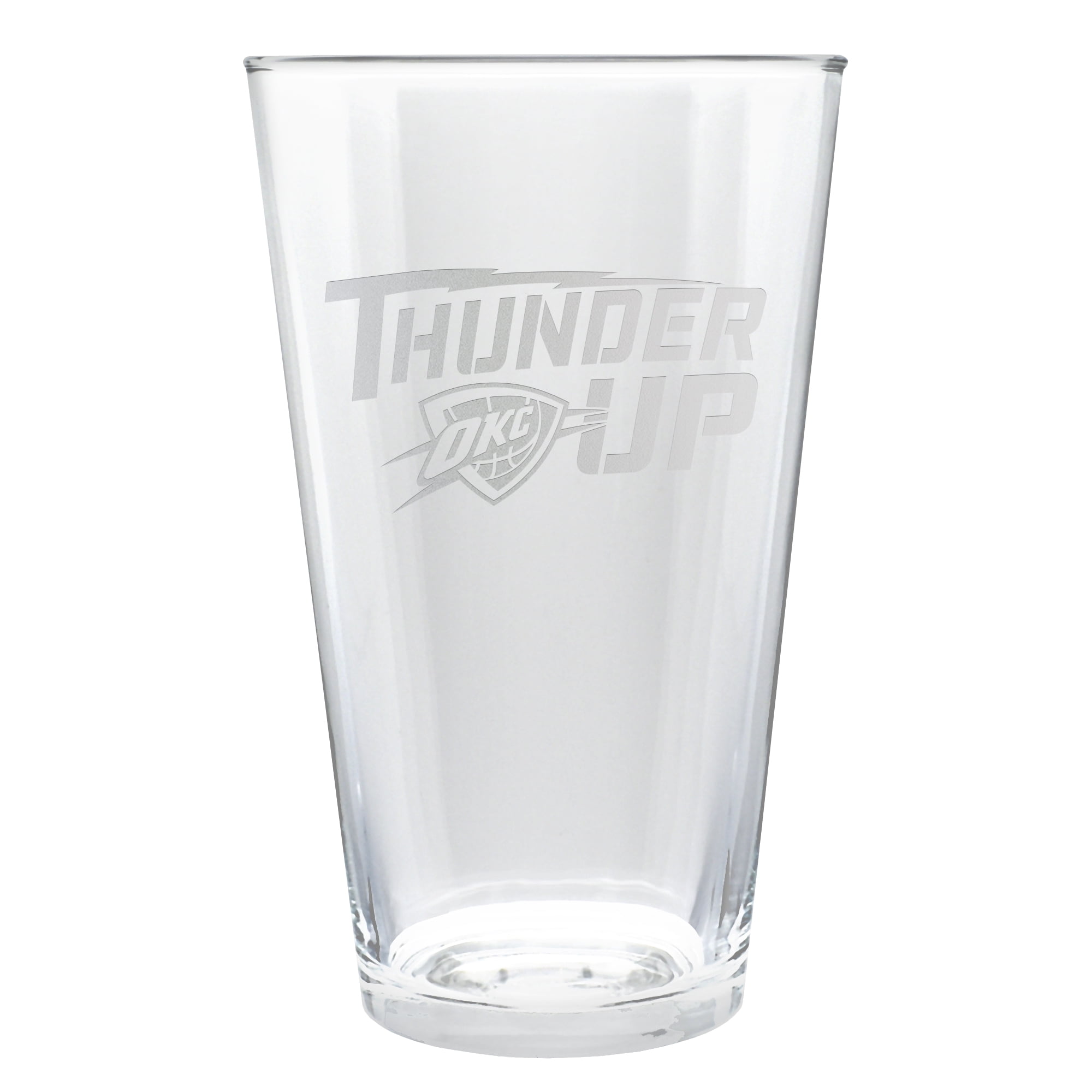 Oklahoma City Thunder Etched 16oz. Rally Cry Pint Glass - Walmart.com