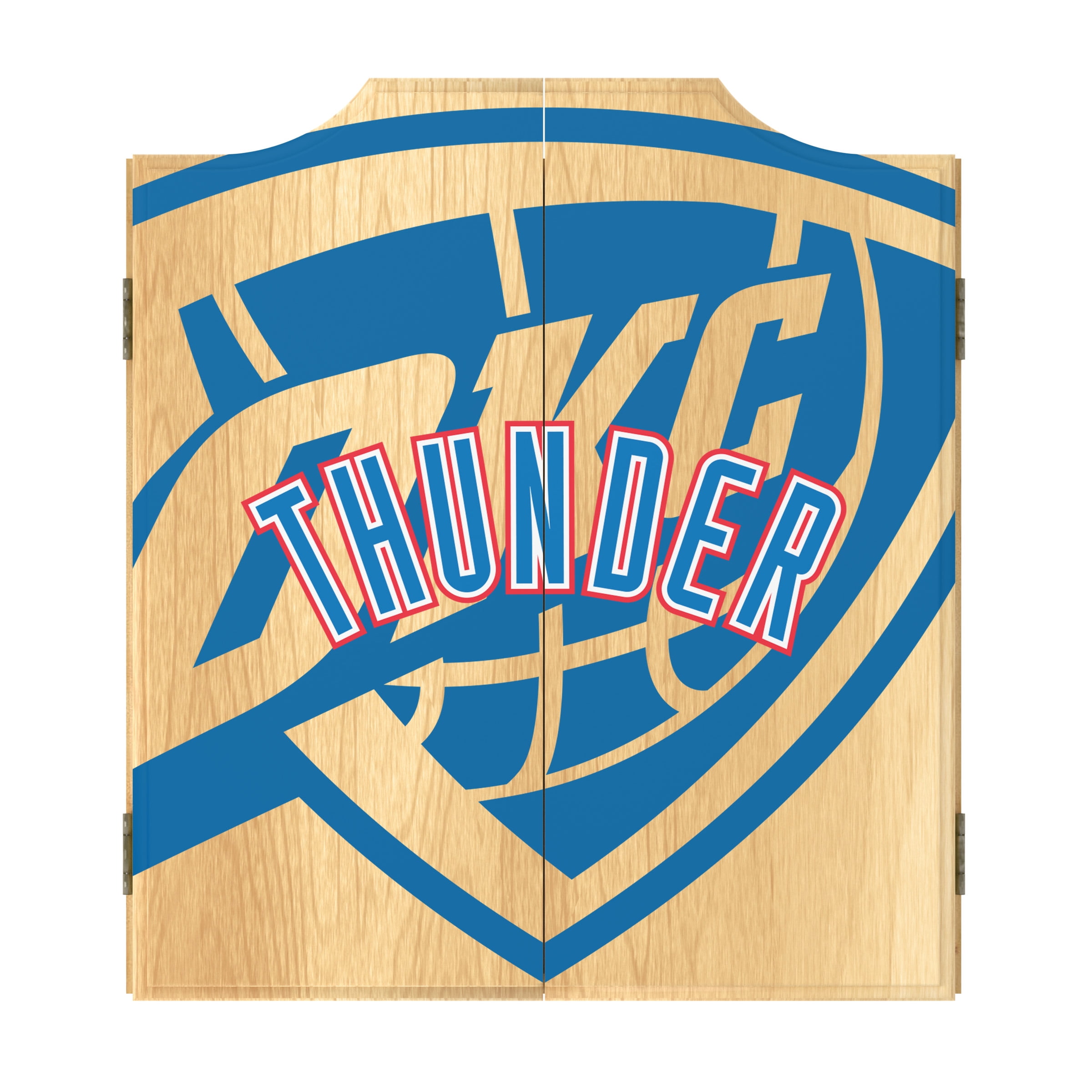 Oklahoma City Thunder Fade Dart Board Cabinet Set with 6 Steel Tip ...