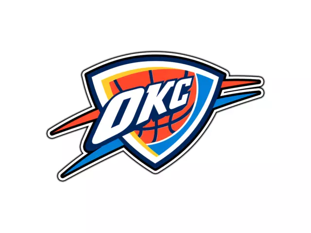 Oklahoma City Thunder Logo Basketball Waterproof Sticker Phone Decal ...
