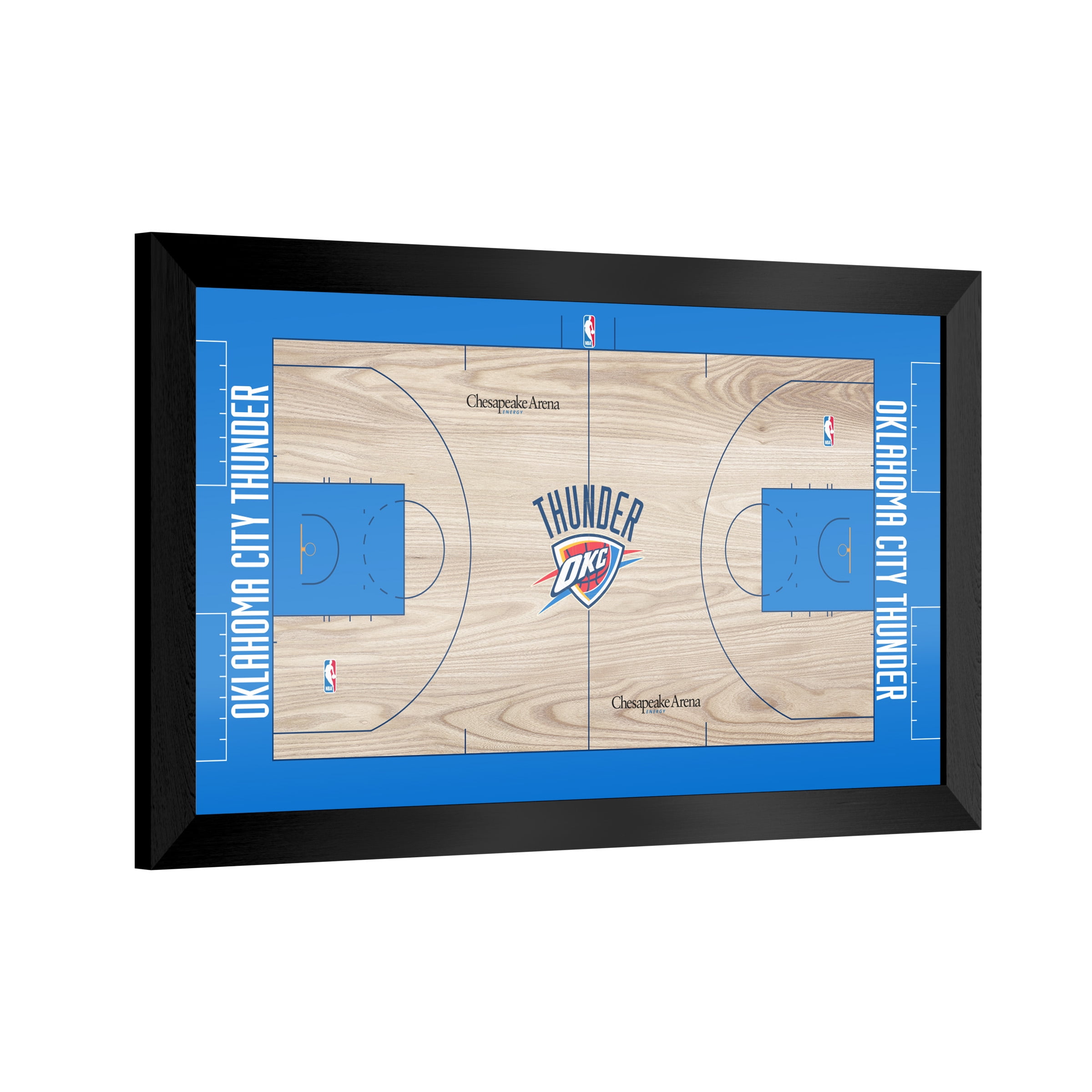 Oklahoma City Thunder Logo Ready-To-Hang Black Framed Wall Plaque ...