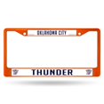Oklahoma City Thunder Metal License Plate Frame - Orange - Walmart.com
