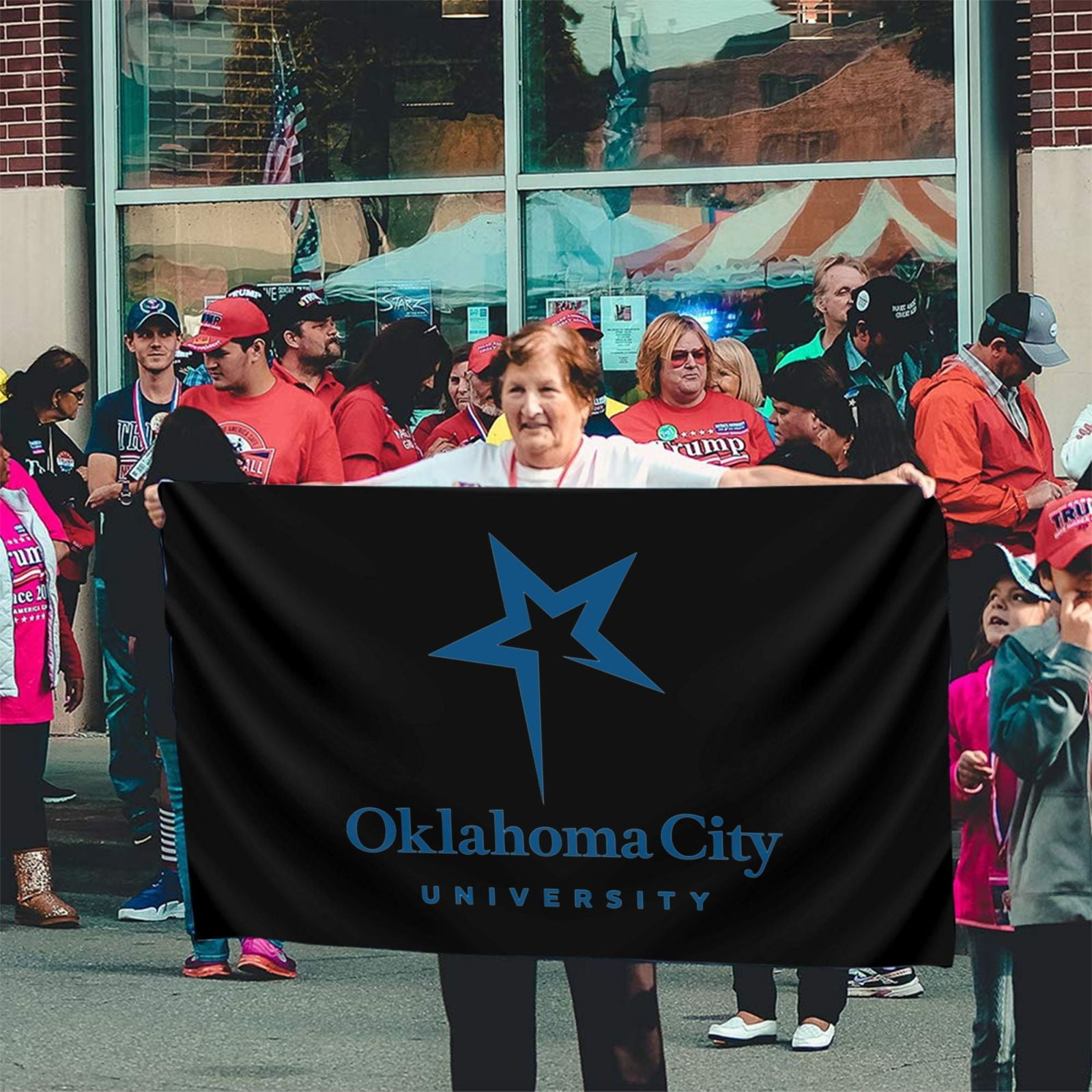 Oklahoma City University Logo Banner Breeze Flag Outdoor Flags Home ...