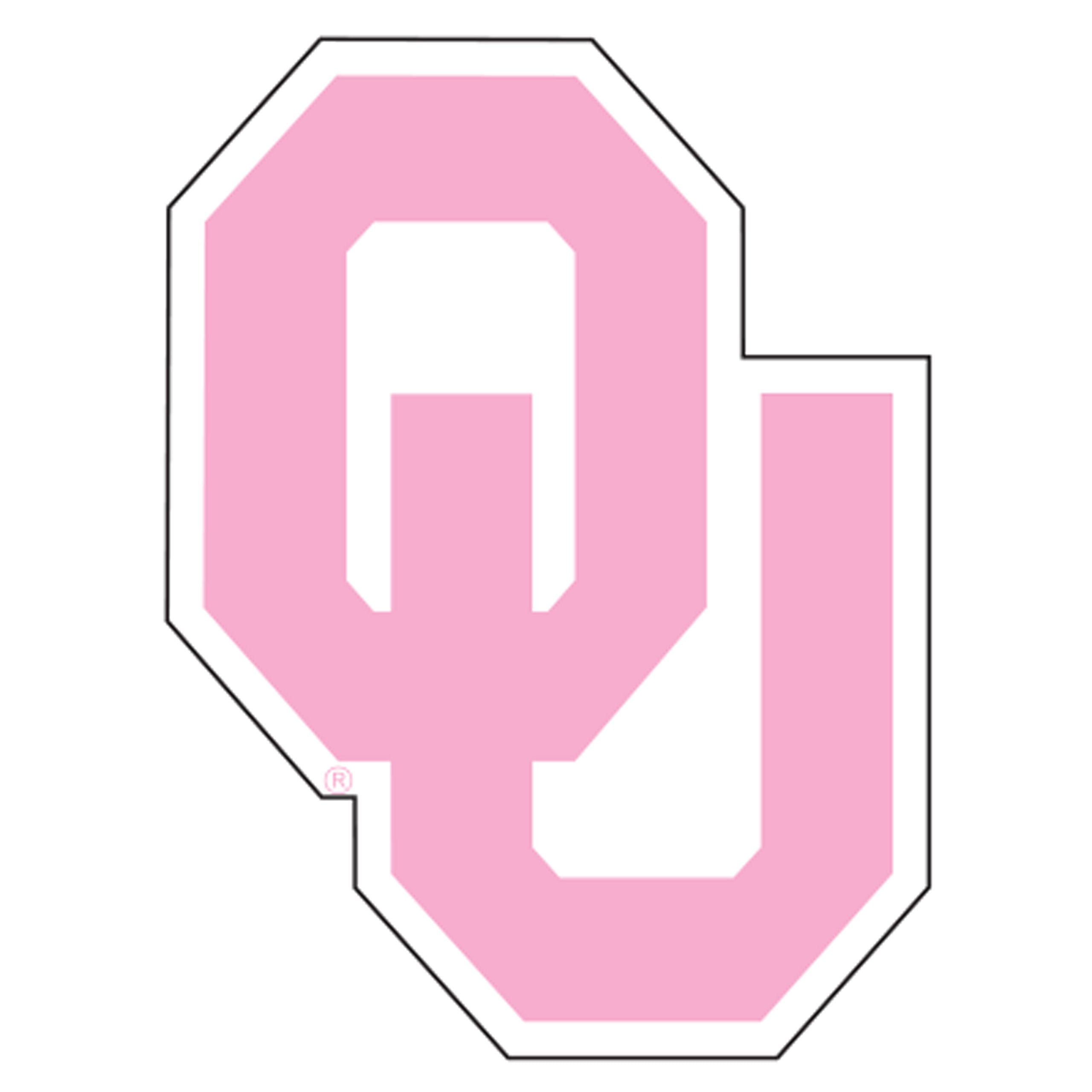 Oklahoma Decal (PINK OU DECAL (3''4''6''12''18''), 12 in) - Walmart.com