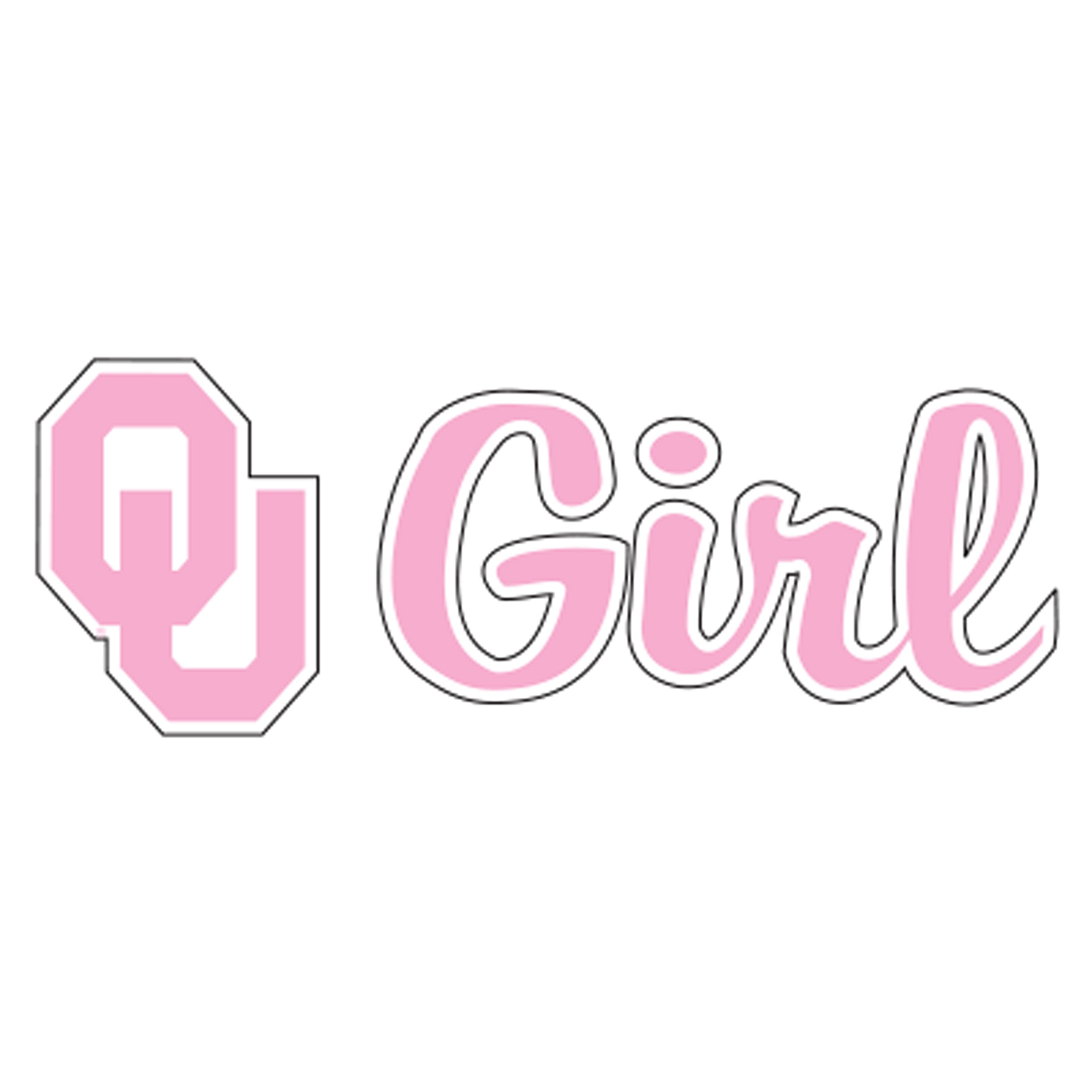 Oklahoma Decal (PINK OU GIRL DECAL (4''6''), 6 in) - Walmart.com