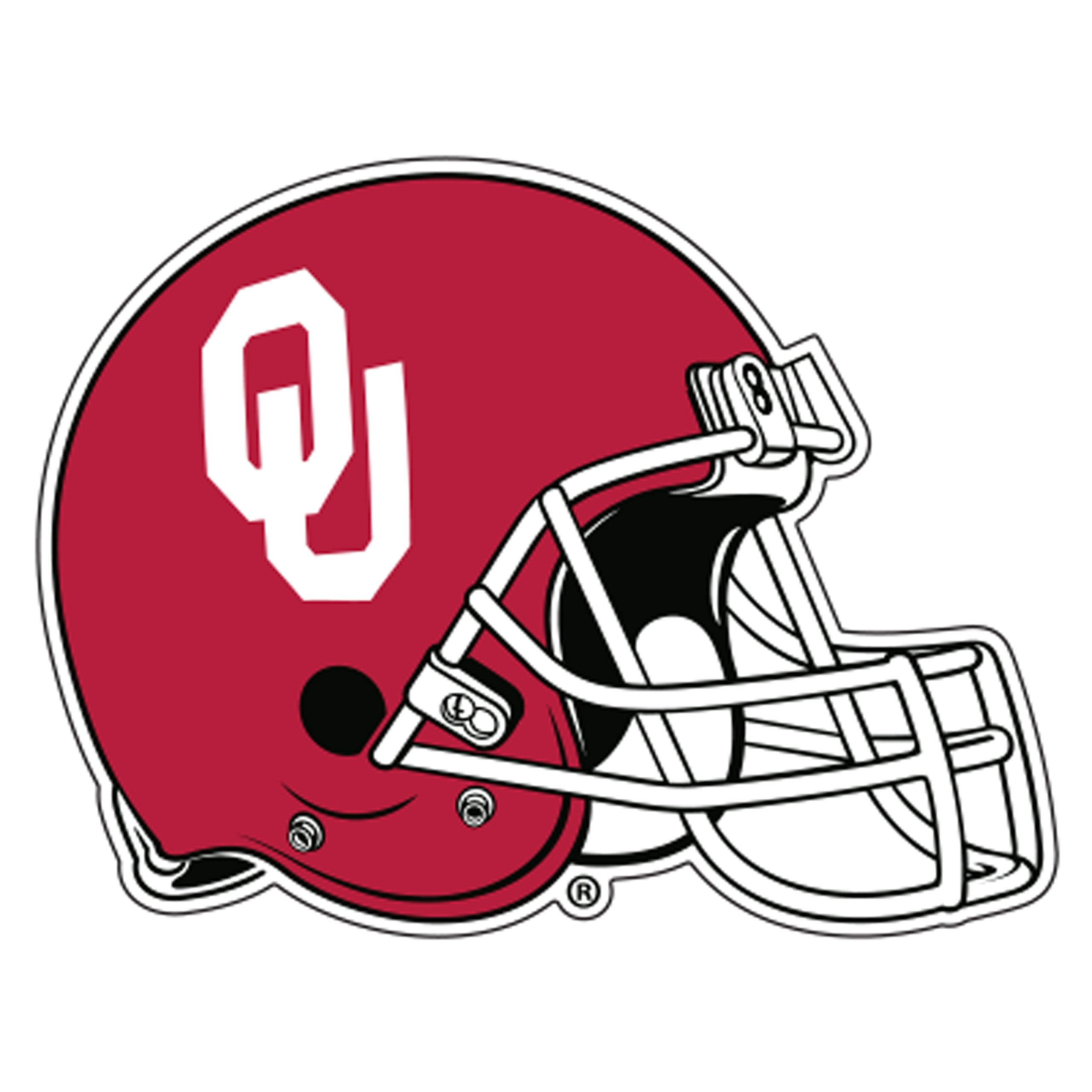 Oklahoma Decal (REFLECTIVE OU HELMET DECAL (4''), 4 in) - Walmart.com