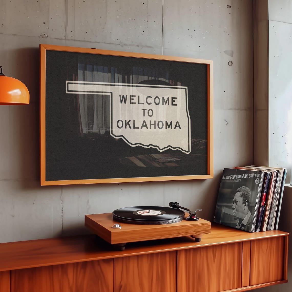 Oklahoma Display Wall Accent Home Decor Vintage State Sign Welcome ...