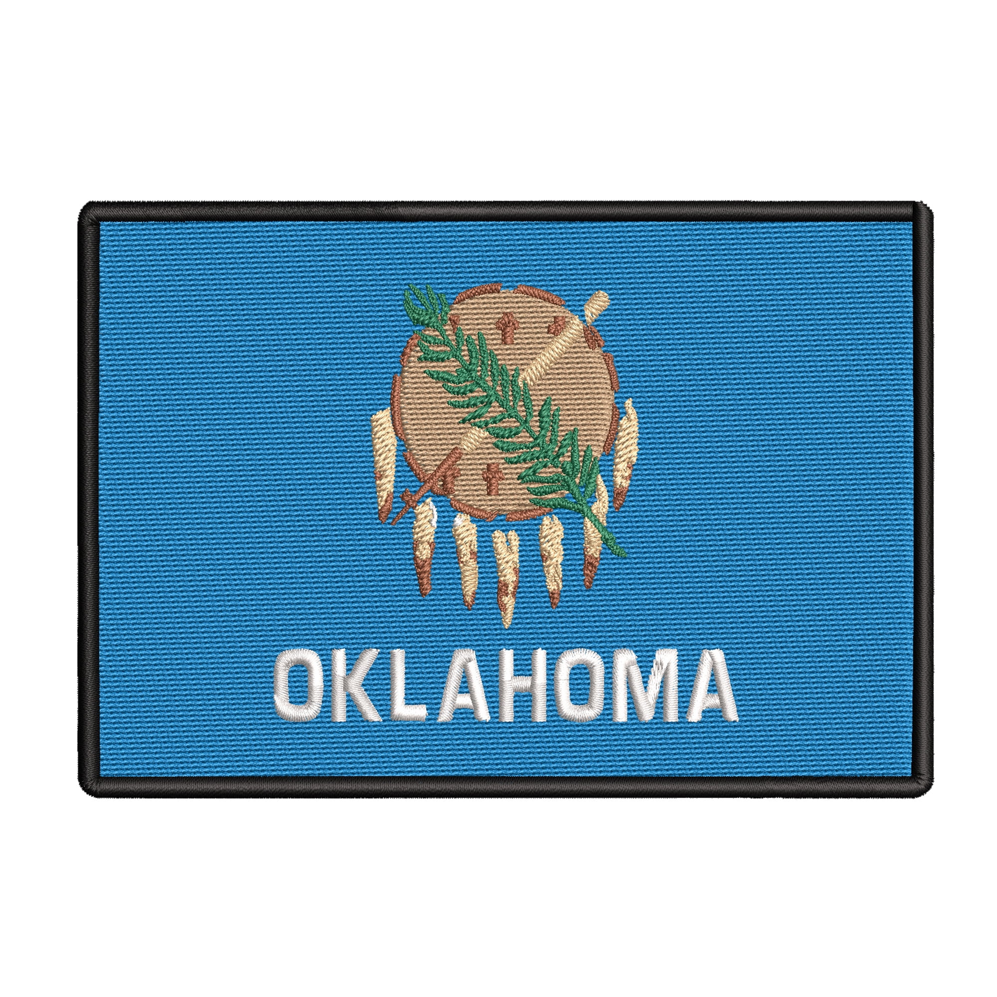 Oklahoma Flag Embroidered Iron-on Patch - Walmart.com