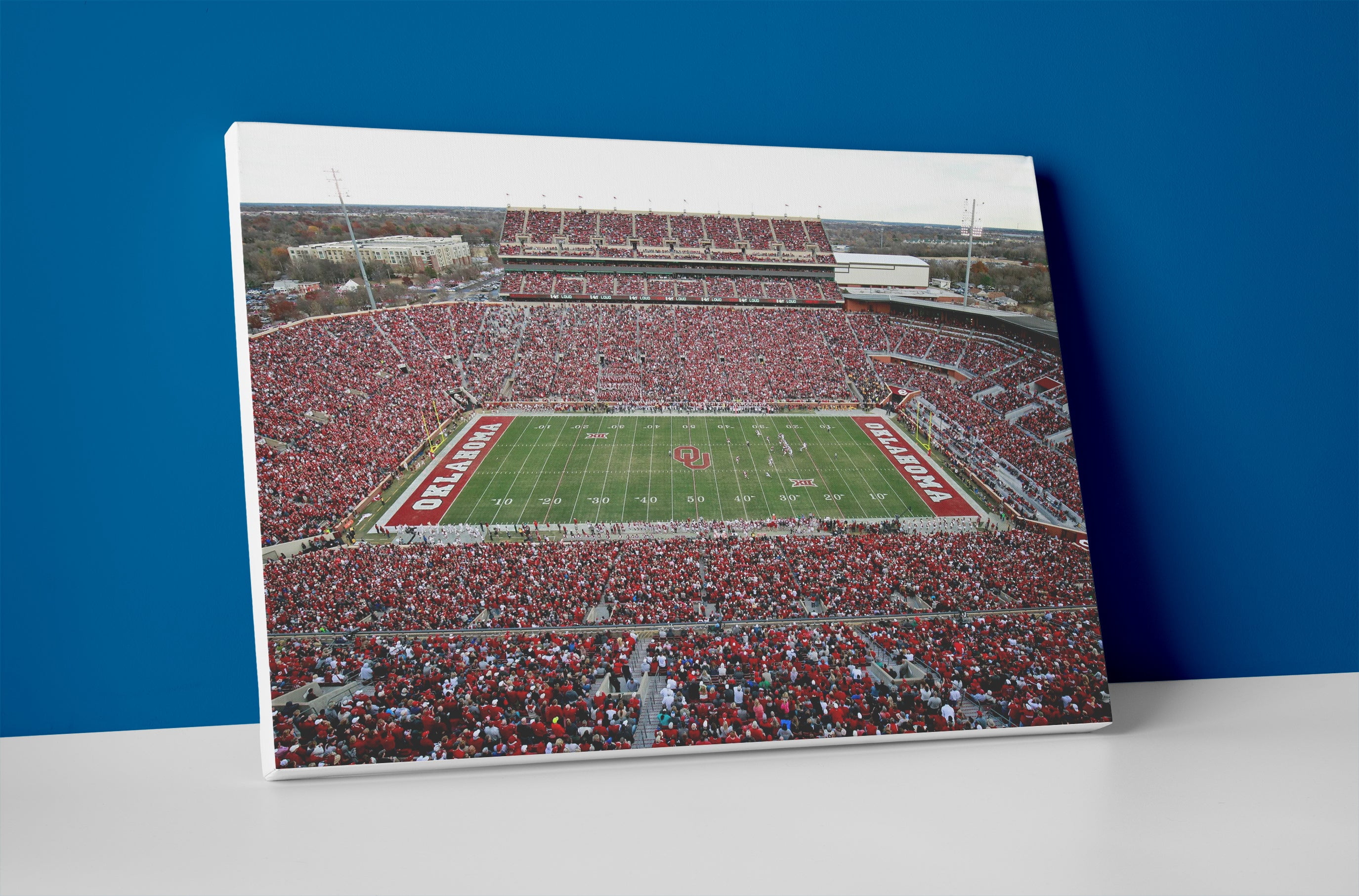 Oklahoma Football Stadium Poster or Wrapped Canvas - Walmart.com