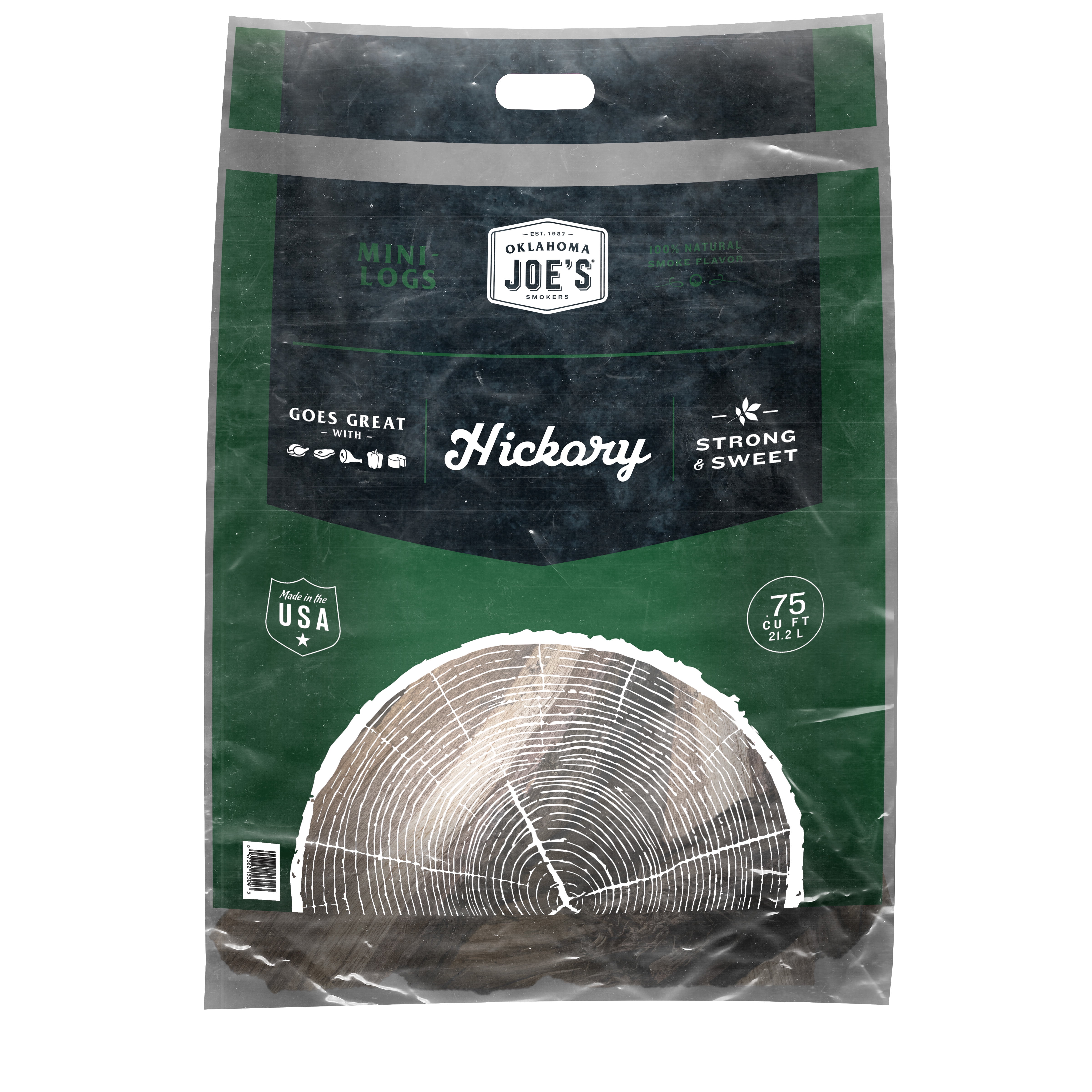 Oklahoma Joe's® Hickory Wood Logs - Walmart.com