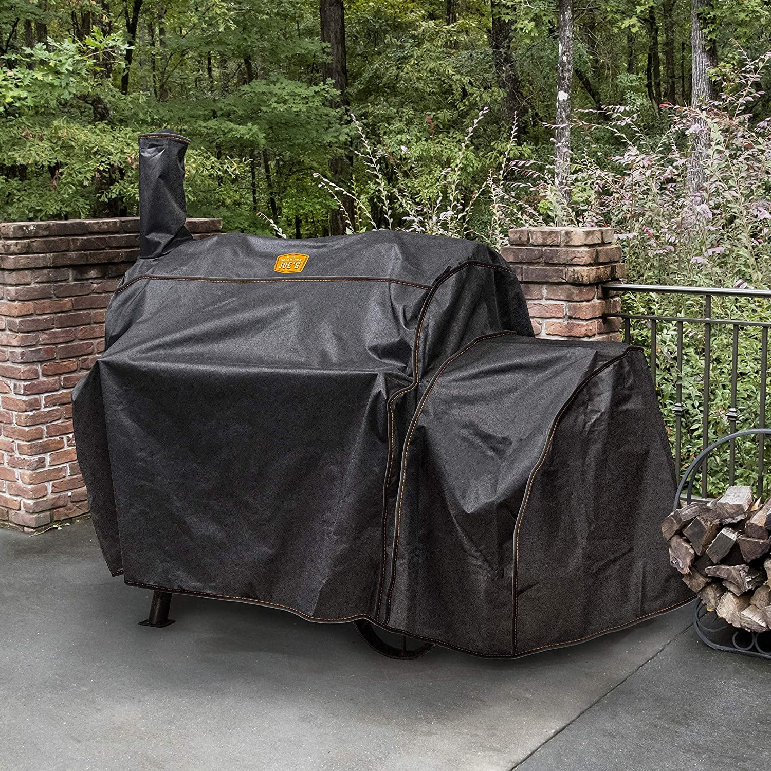 Oklahoma Joe’s Highland Offset Smoker Cover, Black - Heavy-Duty Weather ...